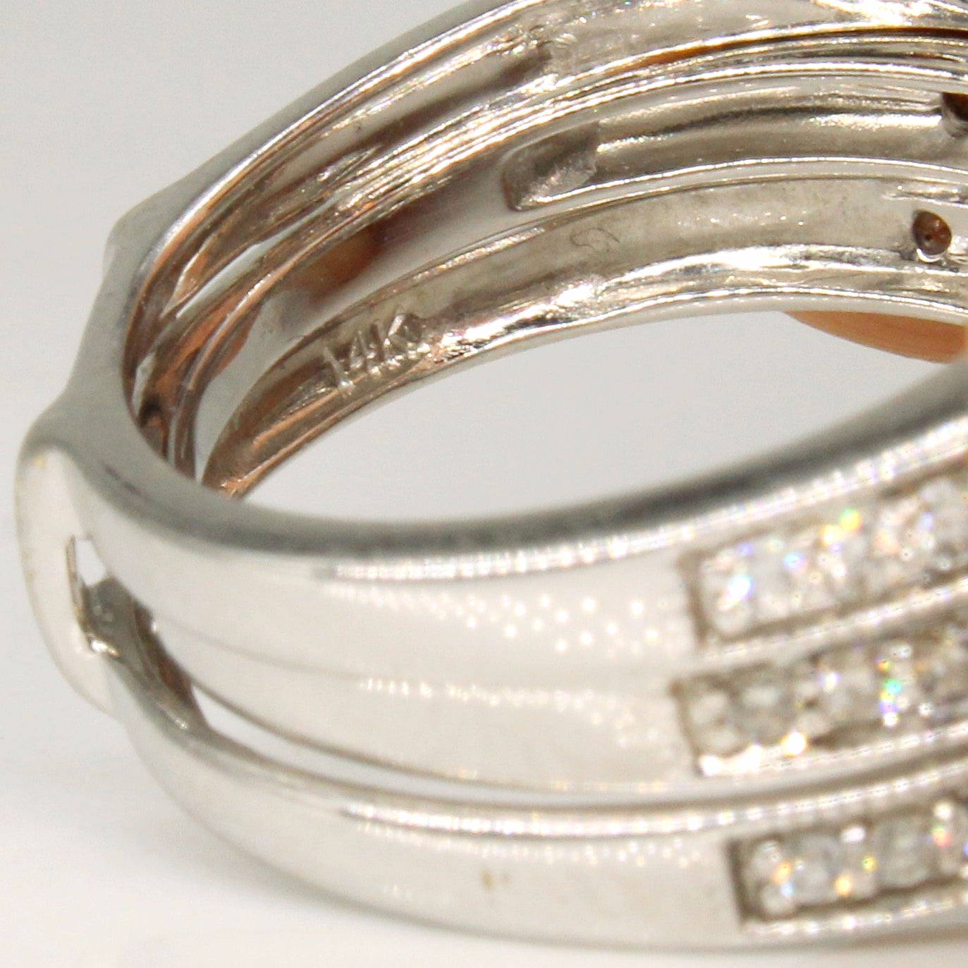 Diamond Fused Wedding Ring Set | 1.43ctw | SZ 5 | – 100 Ways