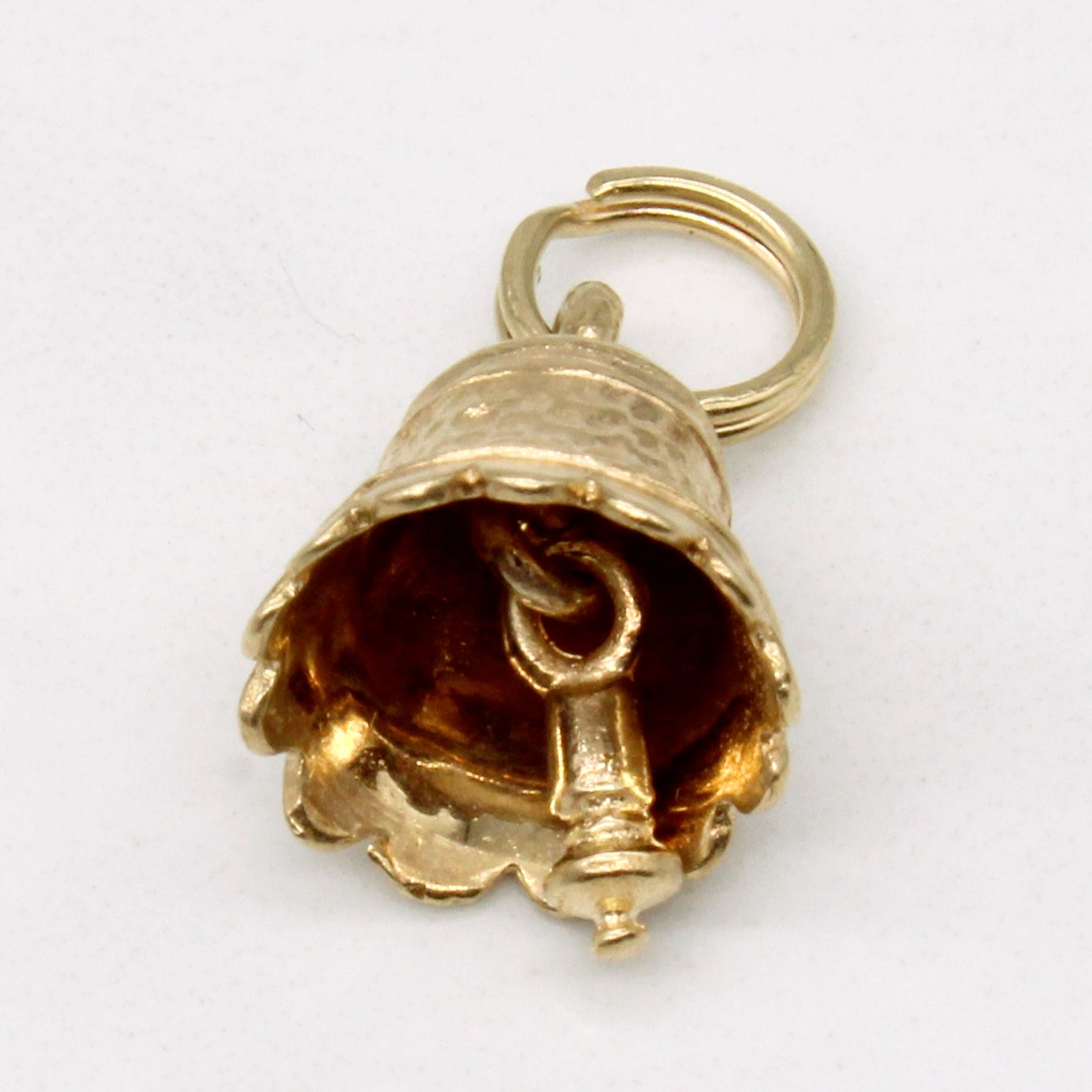 10k Yellow Gold Bell Charm – 100 Ways