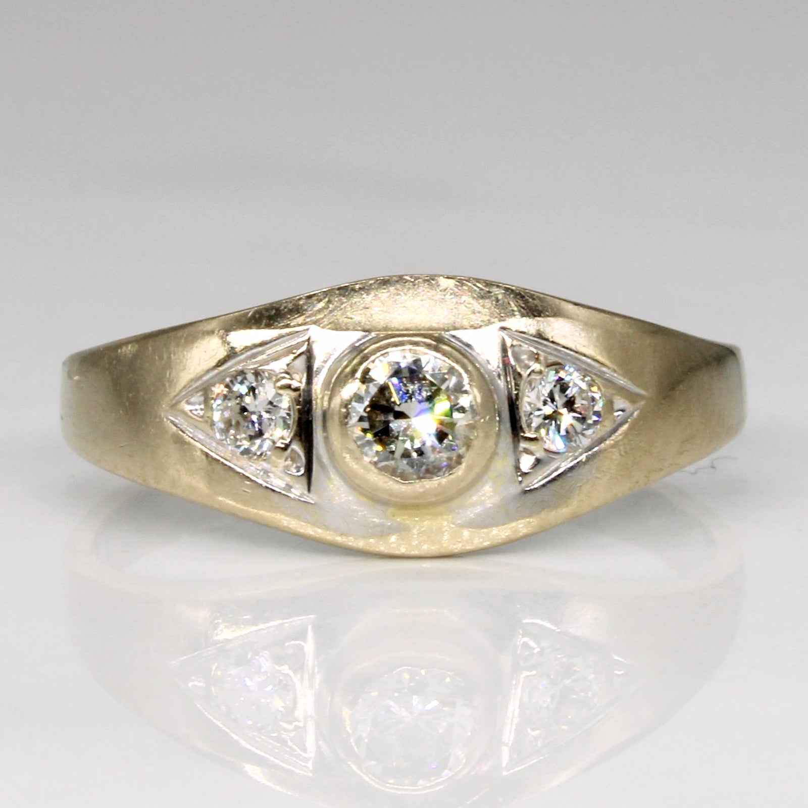 Flush Set Diamond Engagement Ring | 1.58ct | SZ 10.25