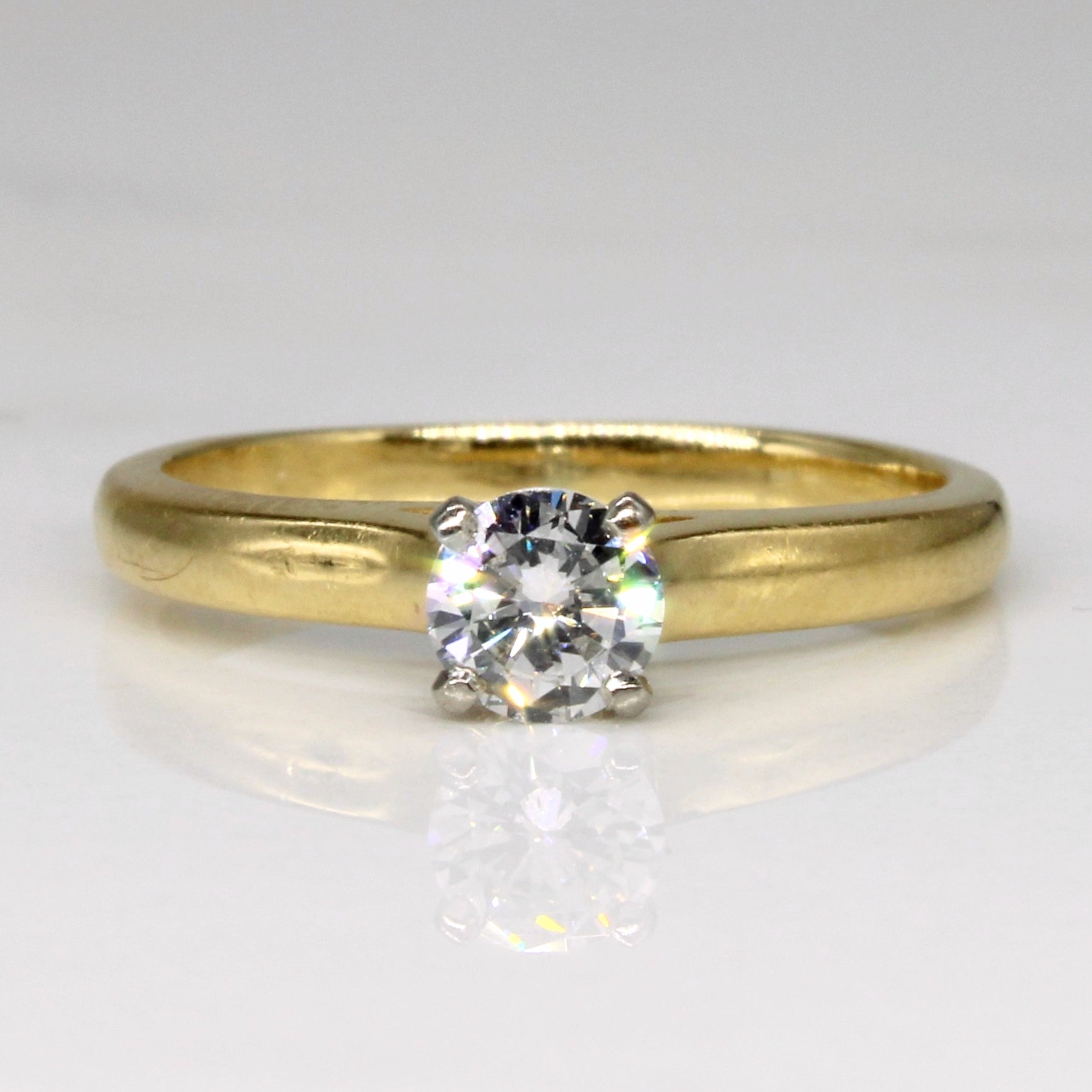 Cathedral Set Diamond Engagement Ring | 0.33ct | SZ 4.5