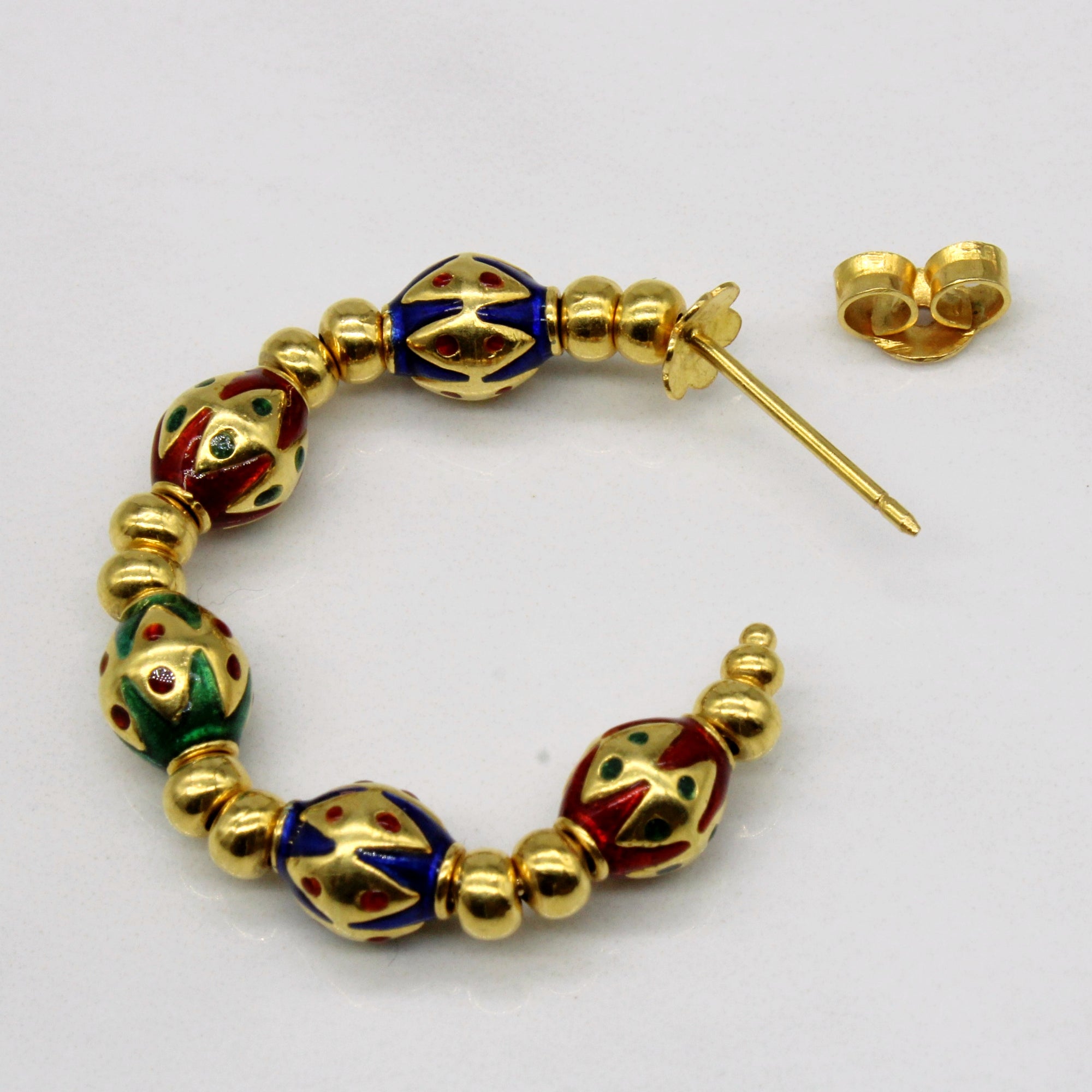 Enamel Hoop Earrings – 100 Ways