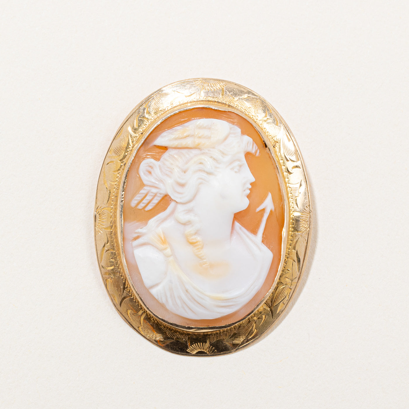 Seashell Cameo Brooch | 16.00ct
