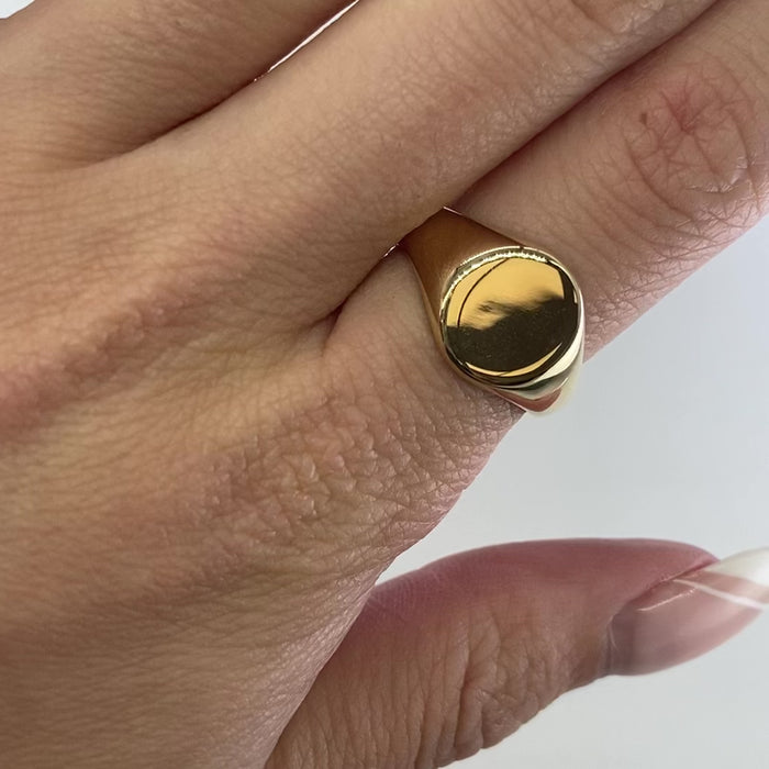'100 Ways' Yellow Gold Signet Ring | Options Available