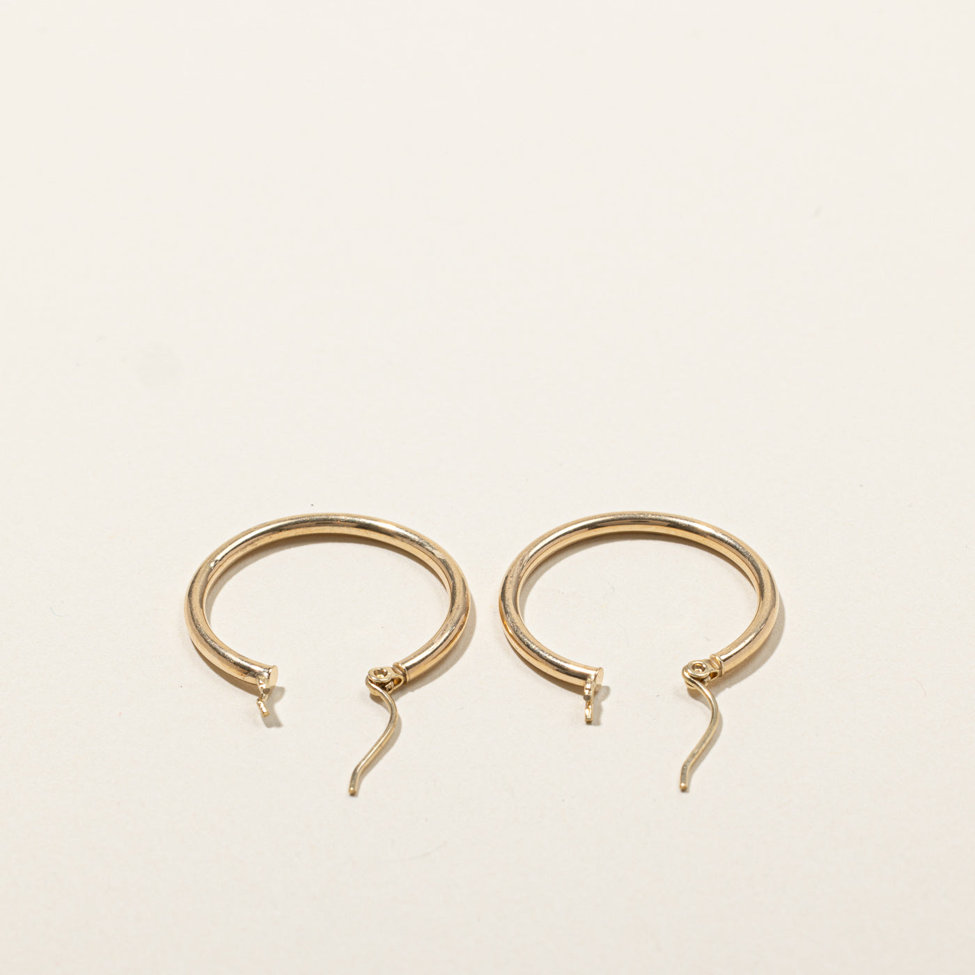 Plain Gold Hoops