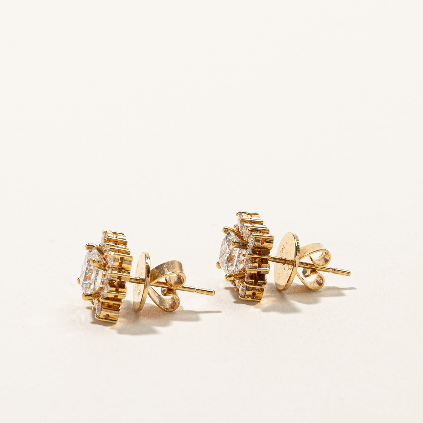 Cluster Set Diamond Stud Earrings | 2.44ctw