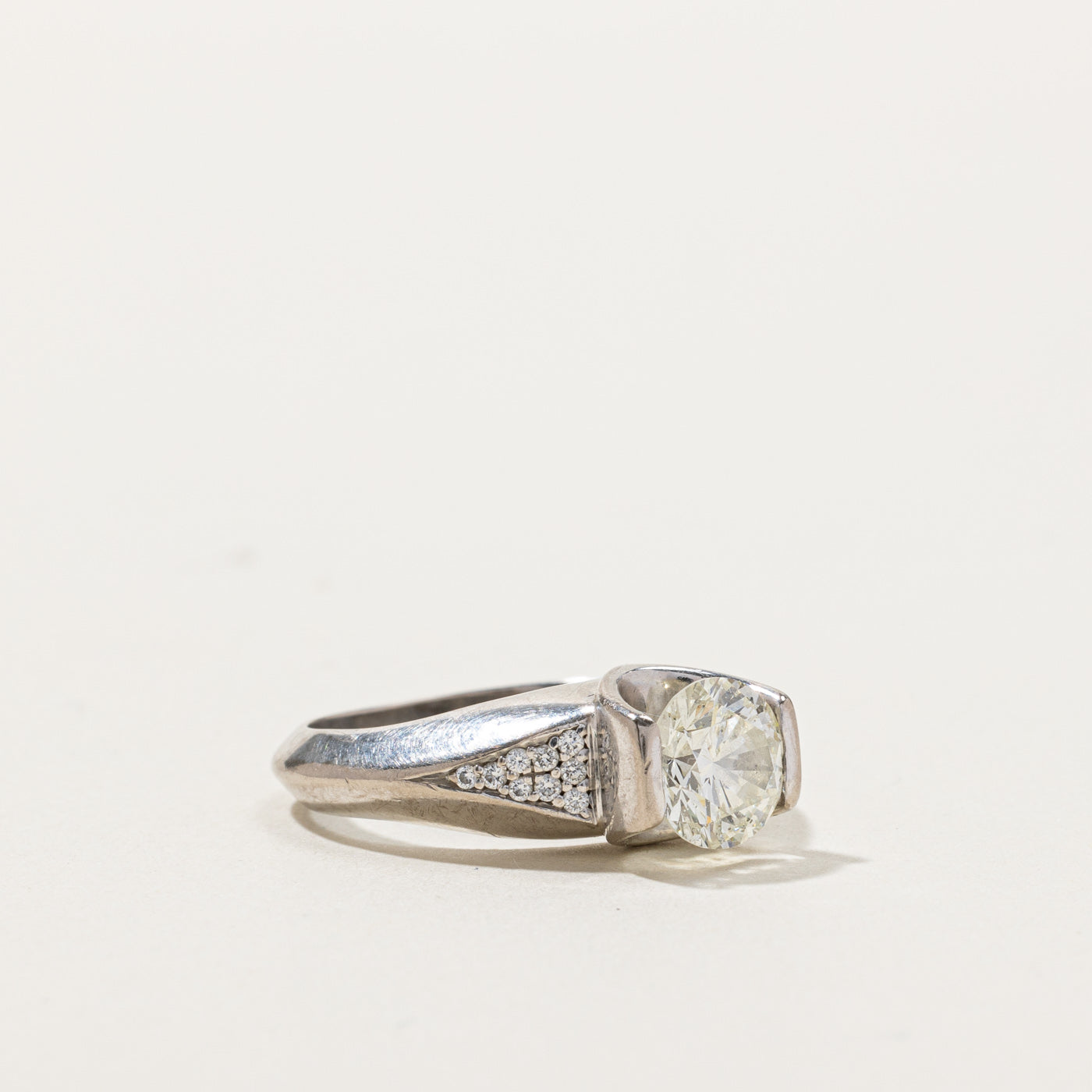 High Set Tension Diamond Engagement Ring | 1.50ctw | SZ 5.25