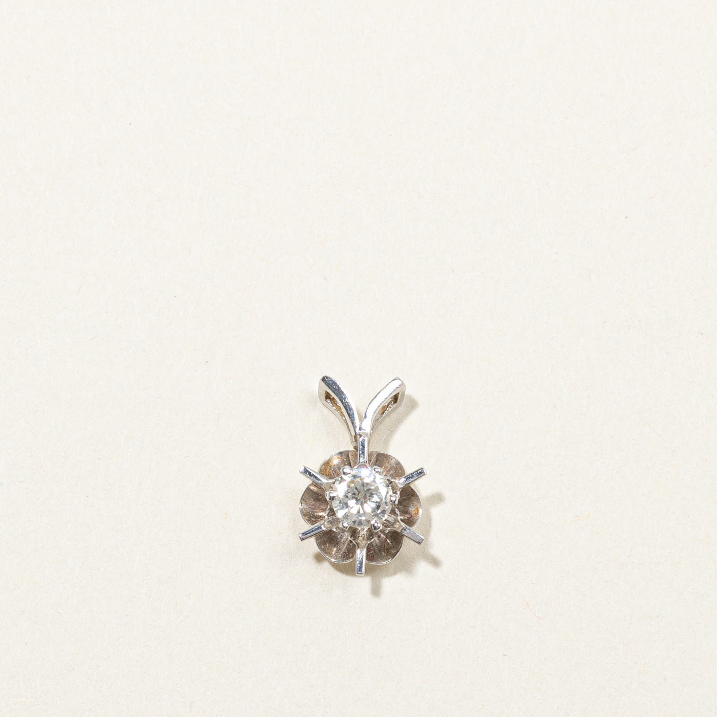 Claw Set Diamond Pendant | 0.25ct