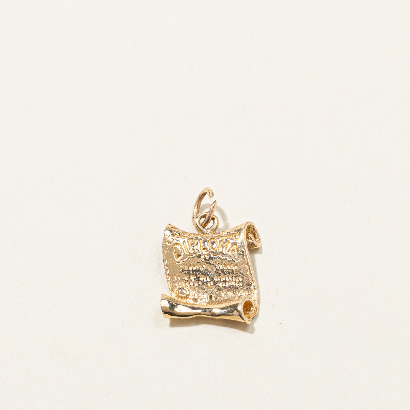 Gold Scroll Charm