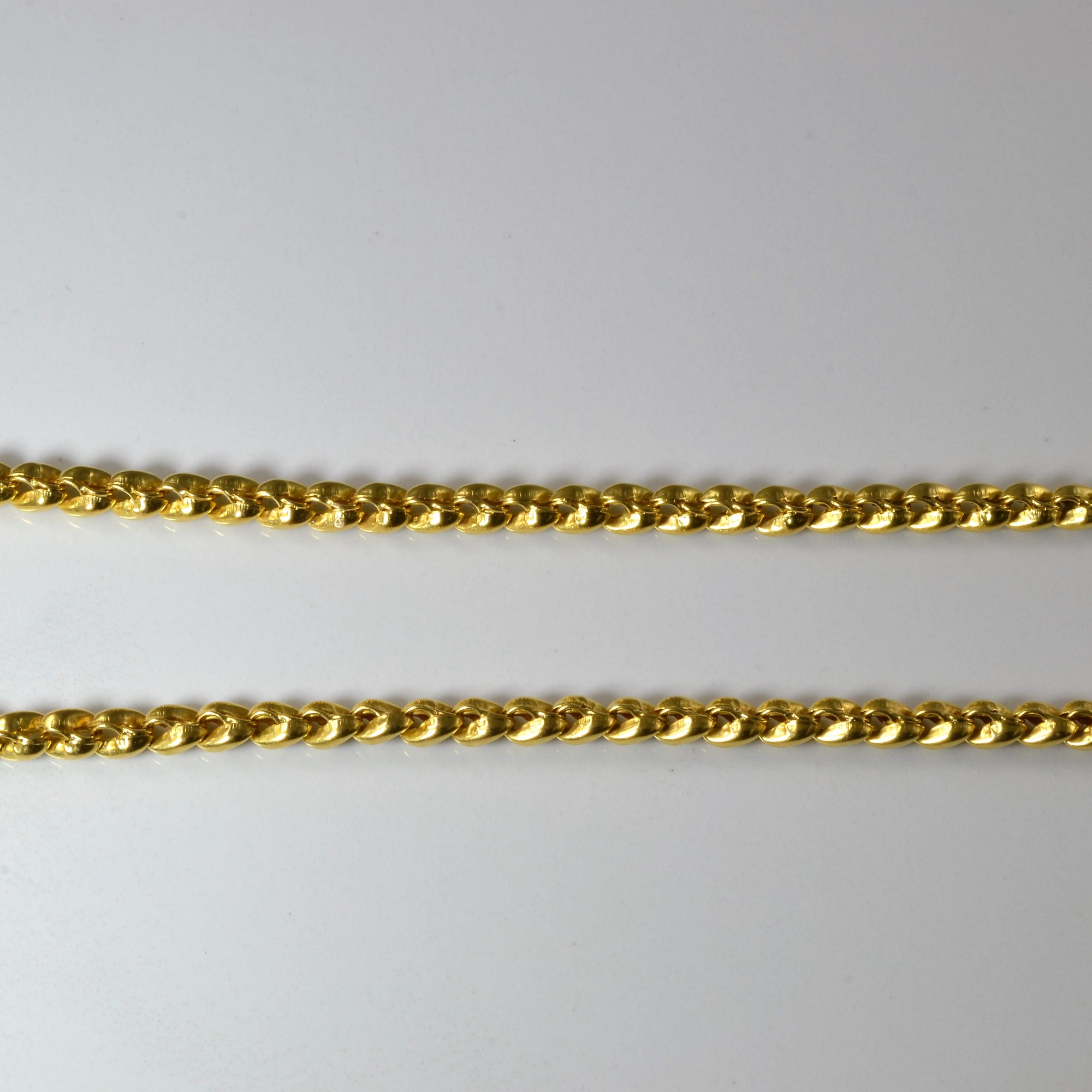 22k Yellow Gold Puffed Barleycorn Chain | 20" | – 100 Ways