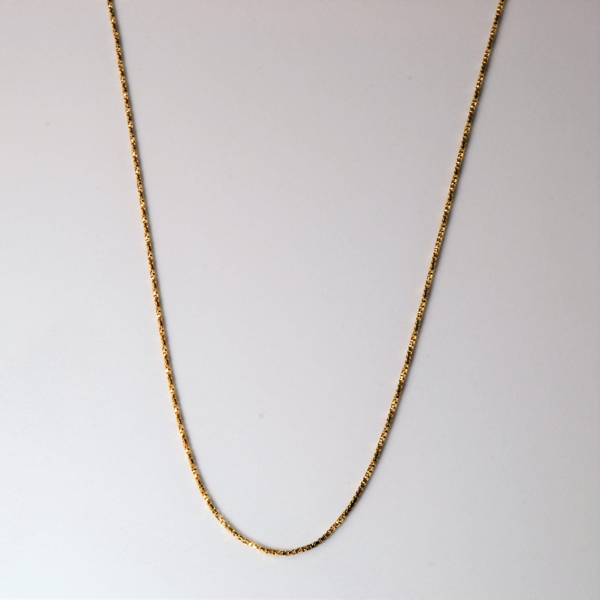 10k Yellow Gold Twisted Box Chain | 24"