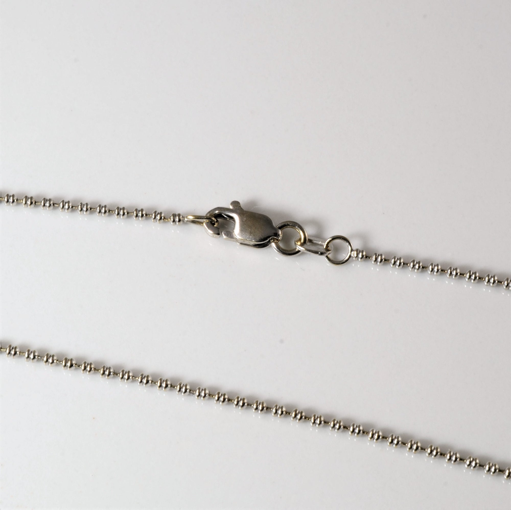 18k White Gold Bead Chain | 17" | – 100 Ways