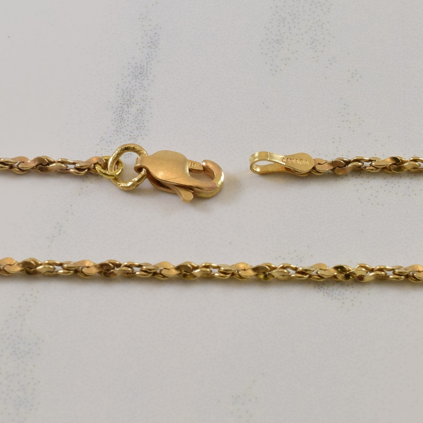 10k Yellow Gold Twisted Serpentine Chain | 18" | – 100 Ways
