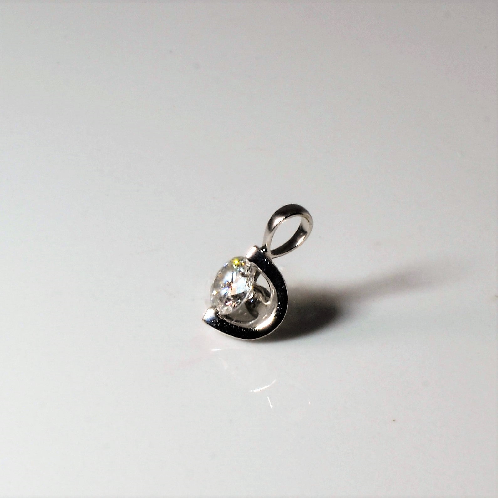 Semi Bezel Set Diamond Pendant | 0.50ct | – 100 Ways