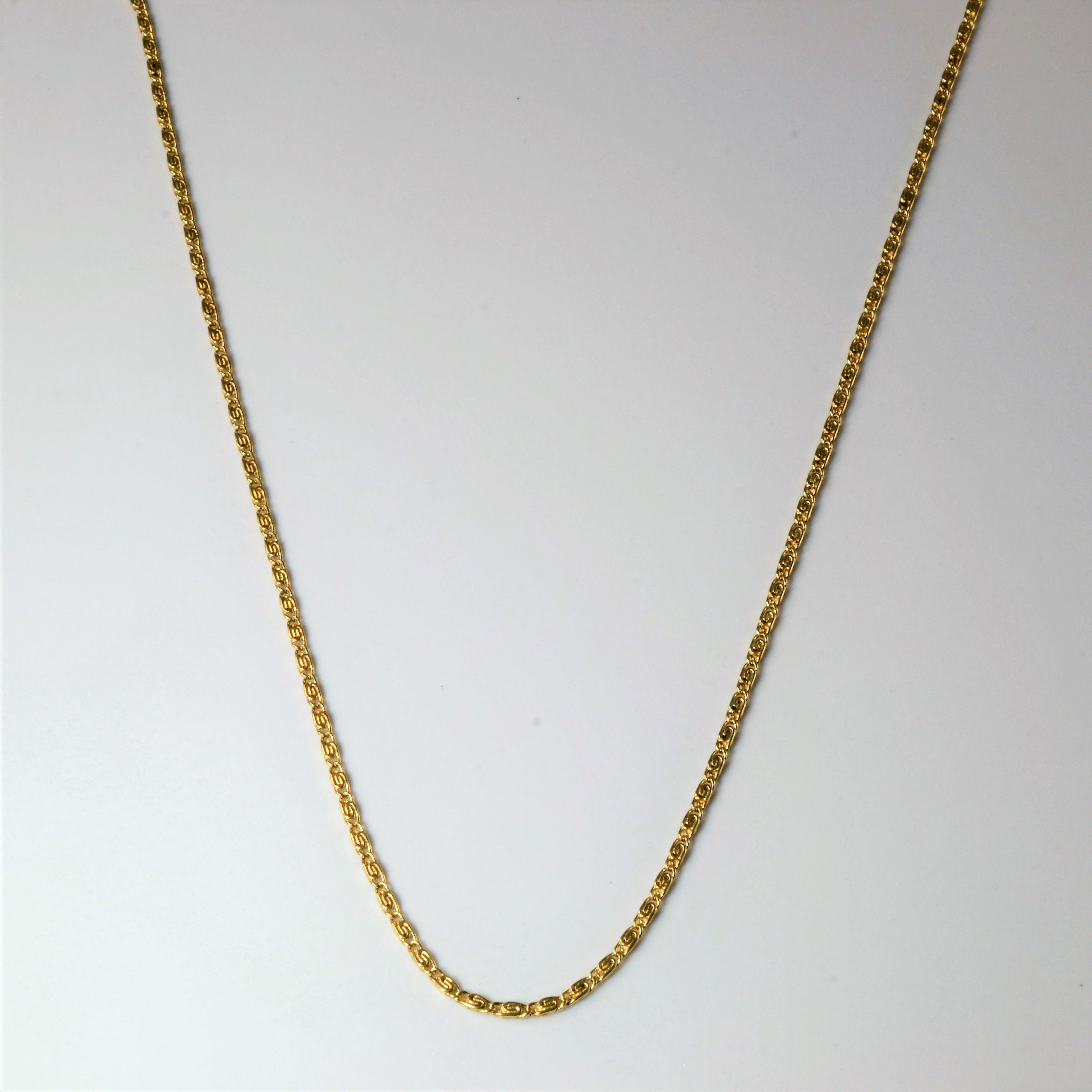 14k Yellow Gold Long Scroll Chain | 29" | – 100 Ways