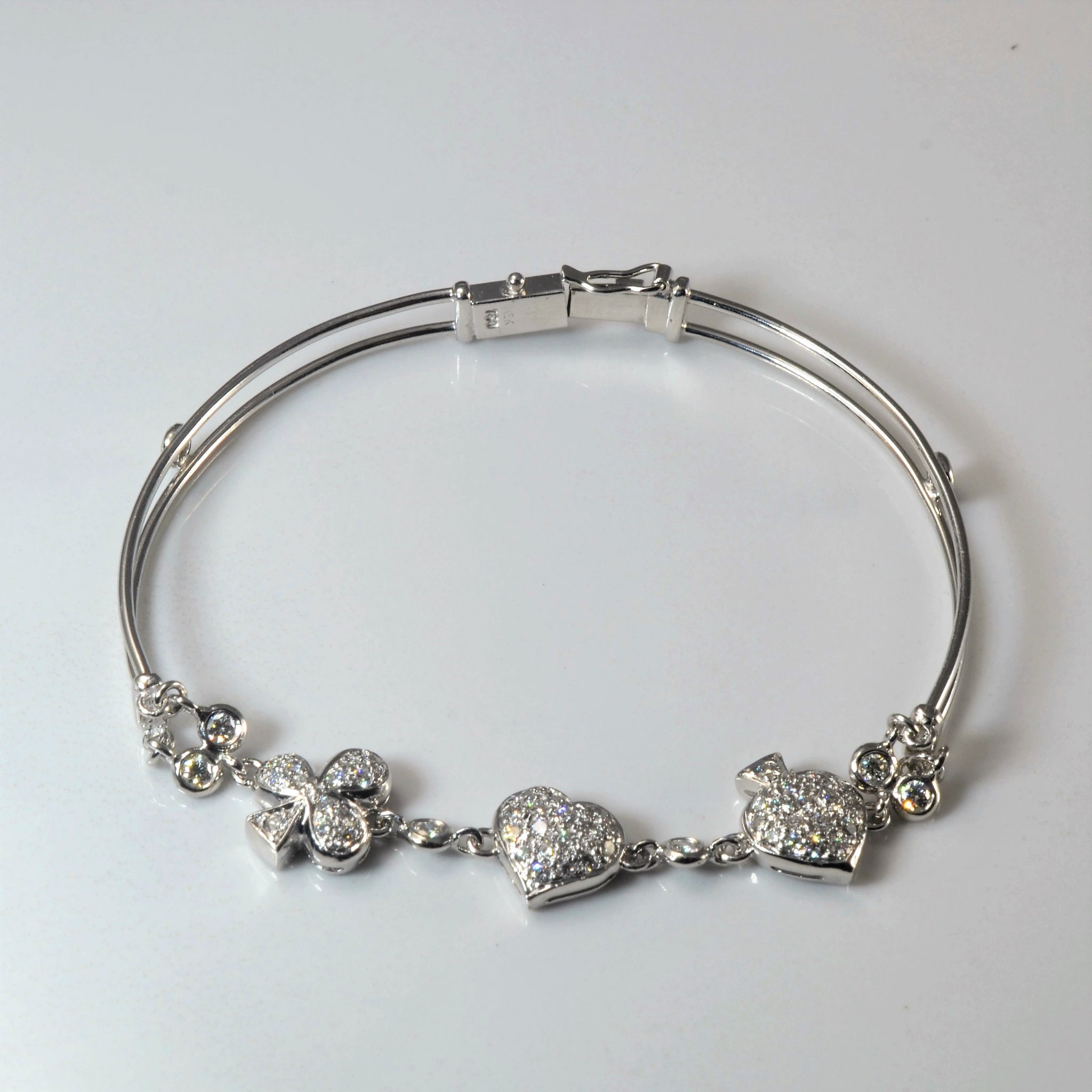 Diamond Playing Card Bracelet | 0.45ctw | 7"