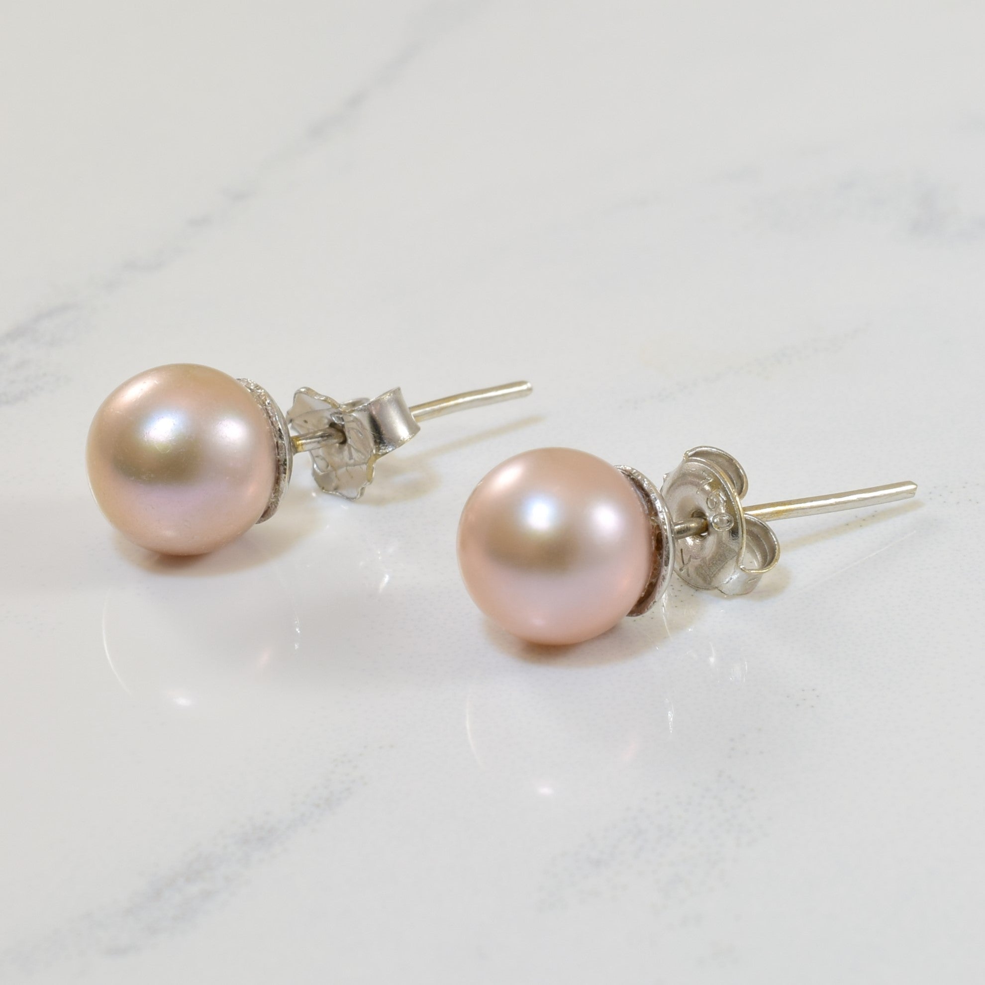 Pink Pearl Stud Earrings | 7.75ctw | – 100 Ways