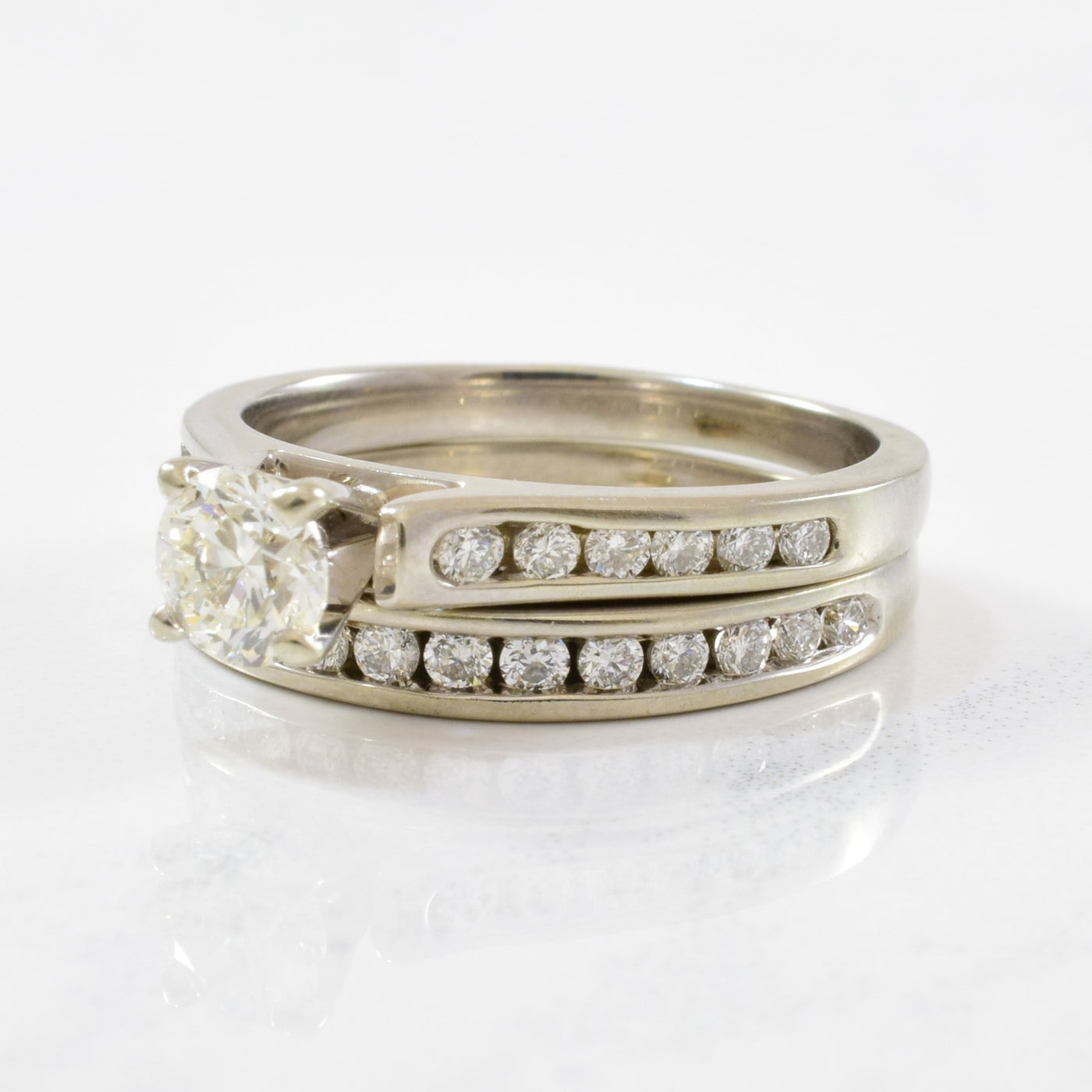 Spence Diamonds' Round Brilliant Diamond Wedding Set | 0.98ctw | SZ 6.