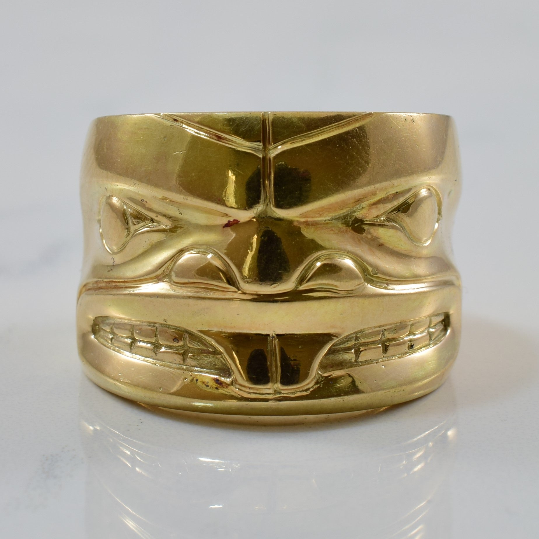 Indigenous Beaver Art Ring | SZ 8.25