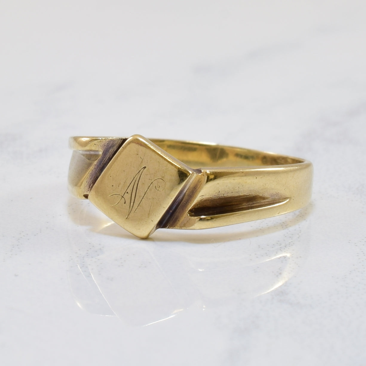Initial 'N' Signet Ring | SZ 5.25 | – 100 Ways