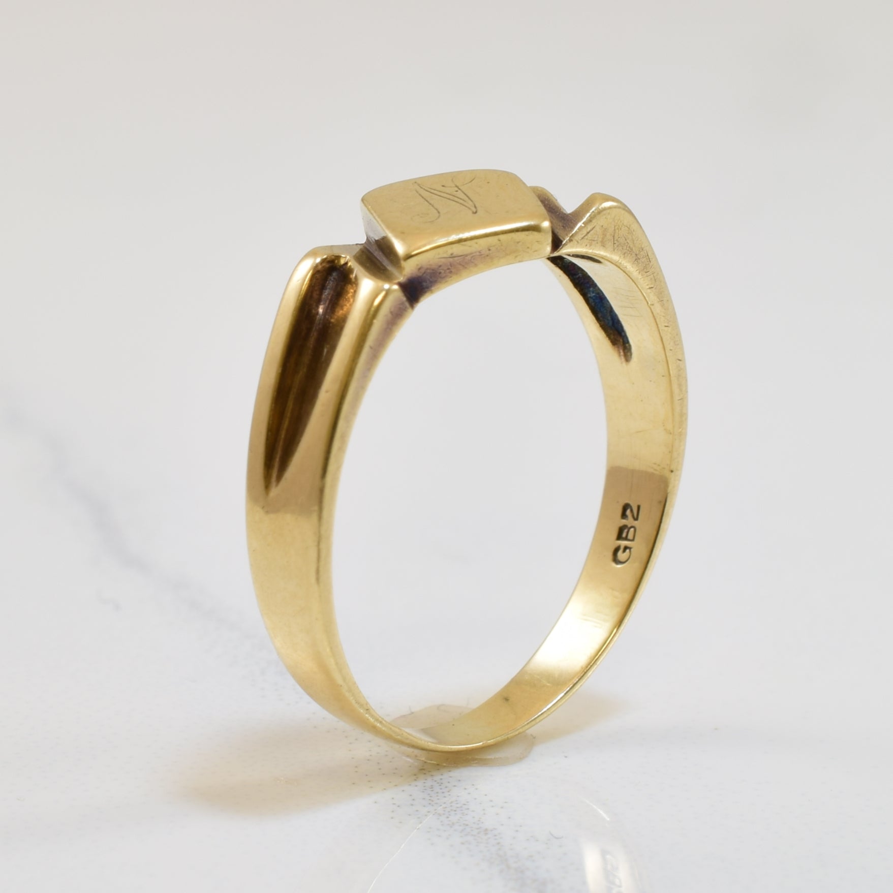 Initial 'N' Signet Ring | SZ 5.25 | – 100 Ways