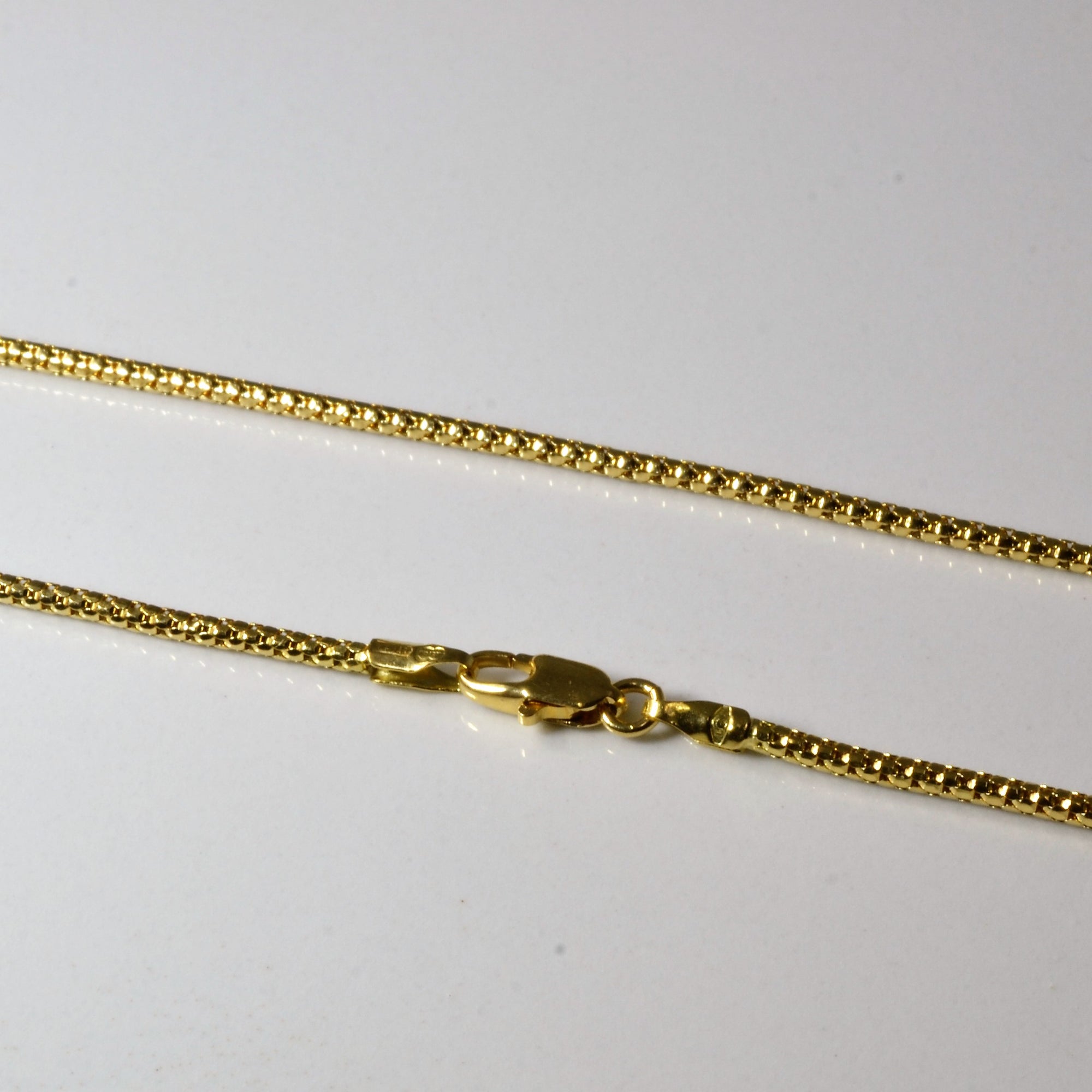 18k Yellow Gold Mesh Popcorn Chain | 16" | – 100 Ways