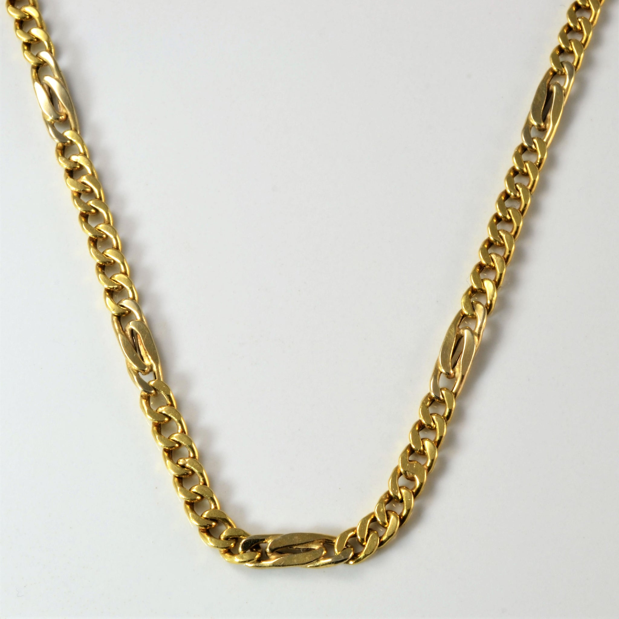 Italian Figaro Link Chain Necklace | 20''|