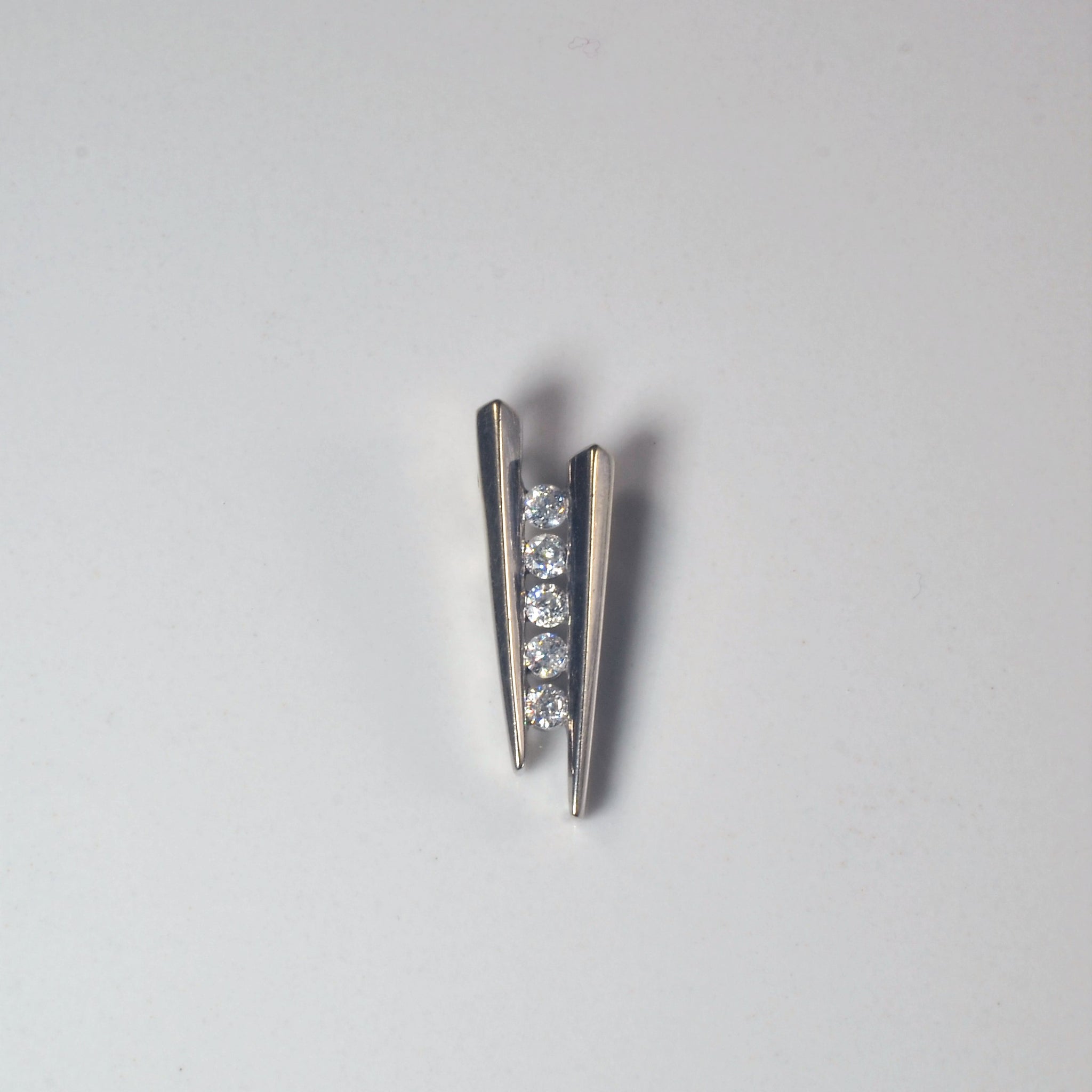 Channel Set Diamond Pendant | 0.20ctw