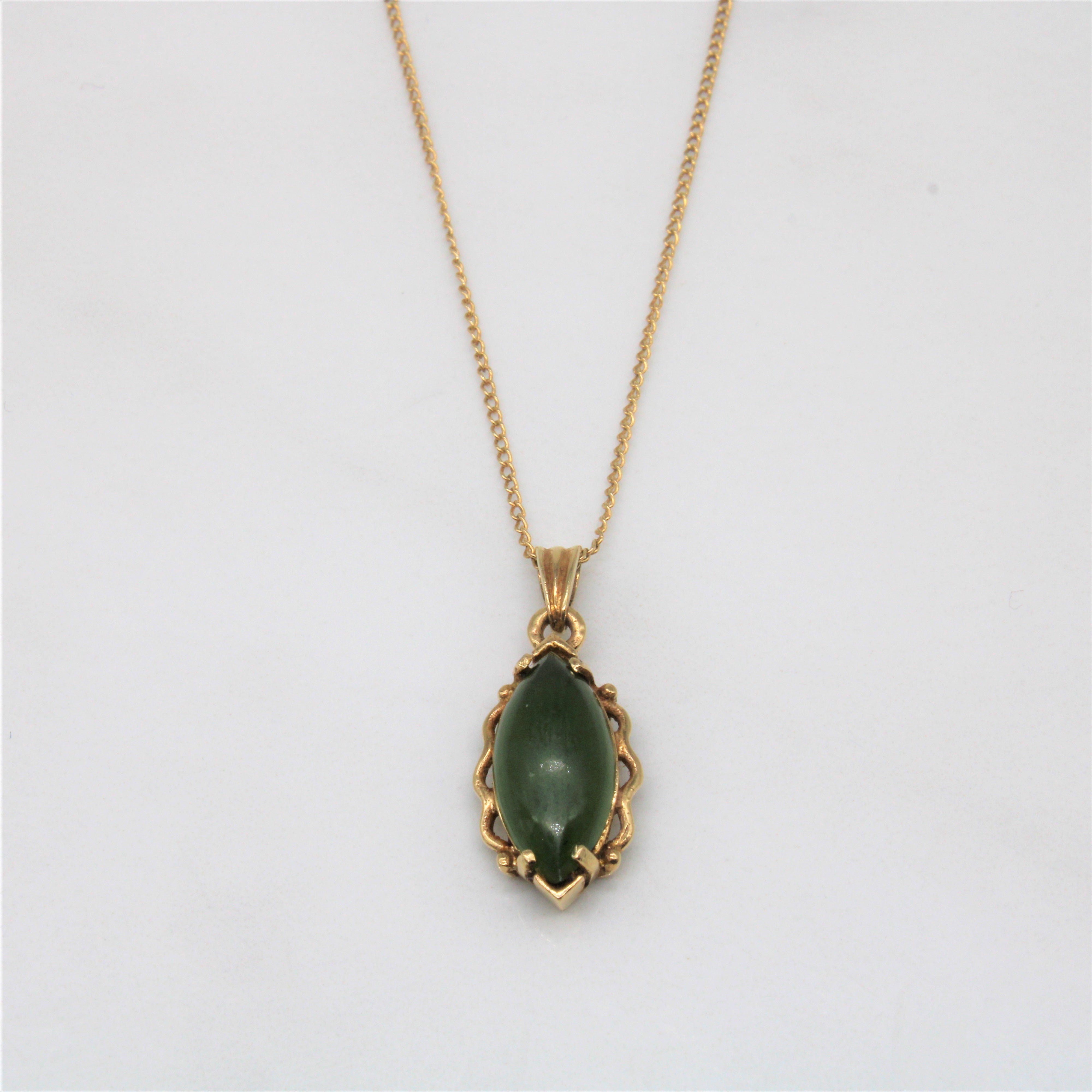 Nephrite Jade Necklace | 1.50ct | 16" | – 100 Ways