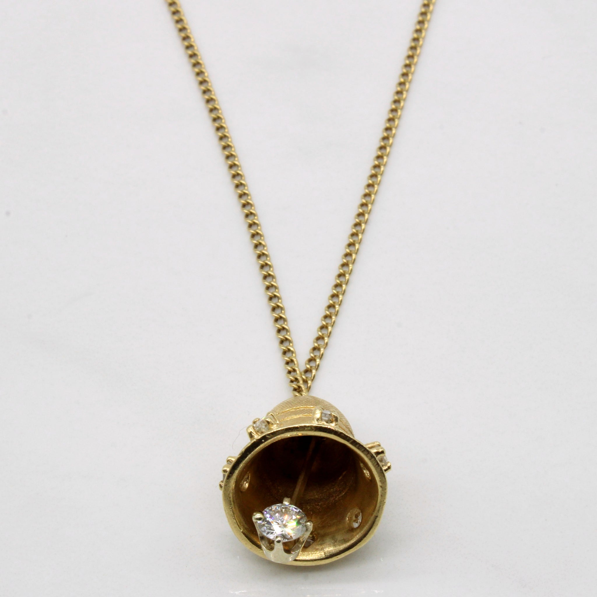 Diamond Bell Necklace | 0.63ctw | 26"
