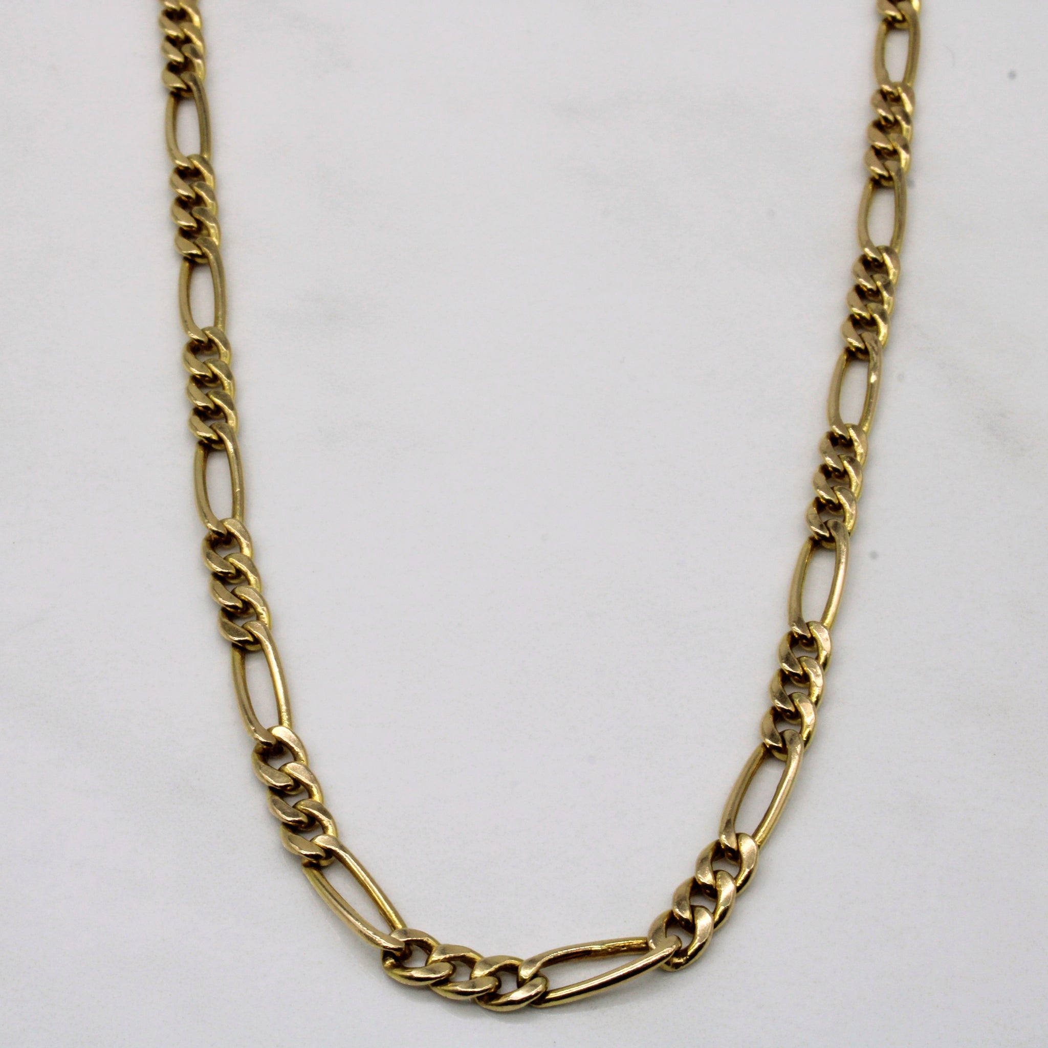 10k Yellow Gold Figaro Chain | 20"