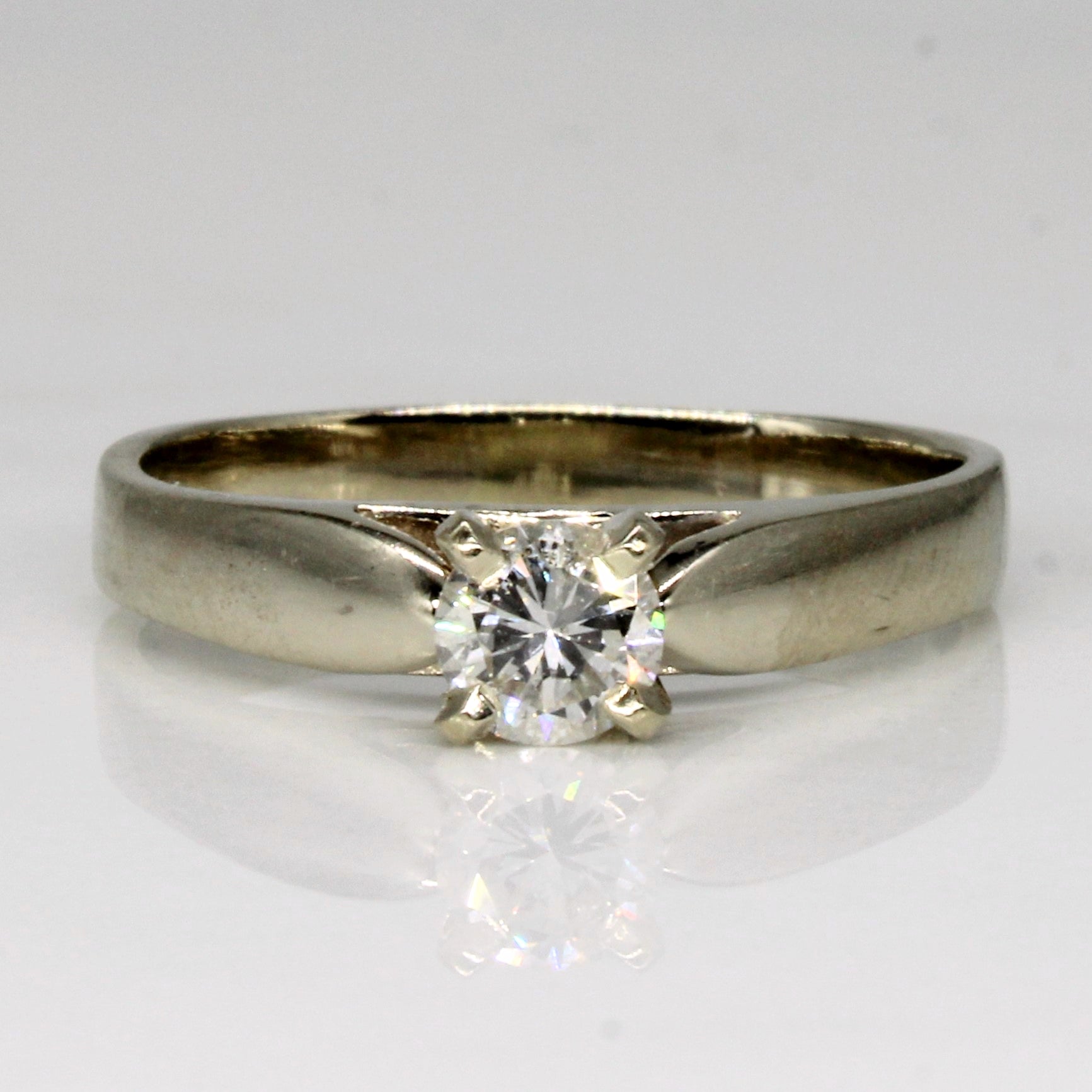 Cathedral Set Diamond Engagement Ring | 0.33ct | SZ 7.25