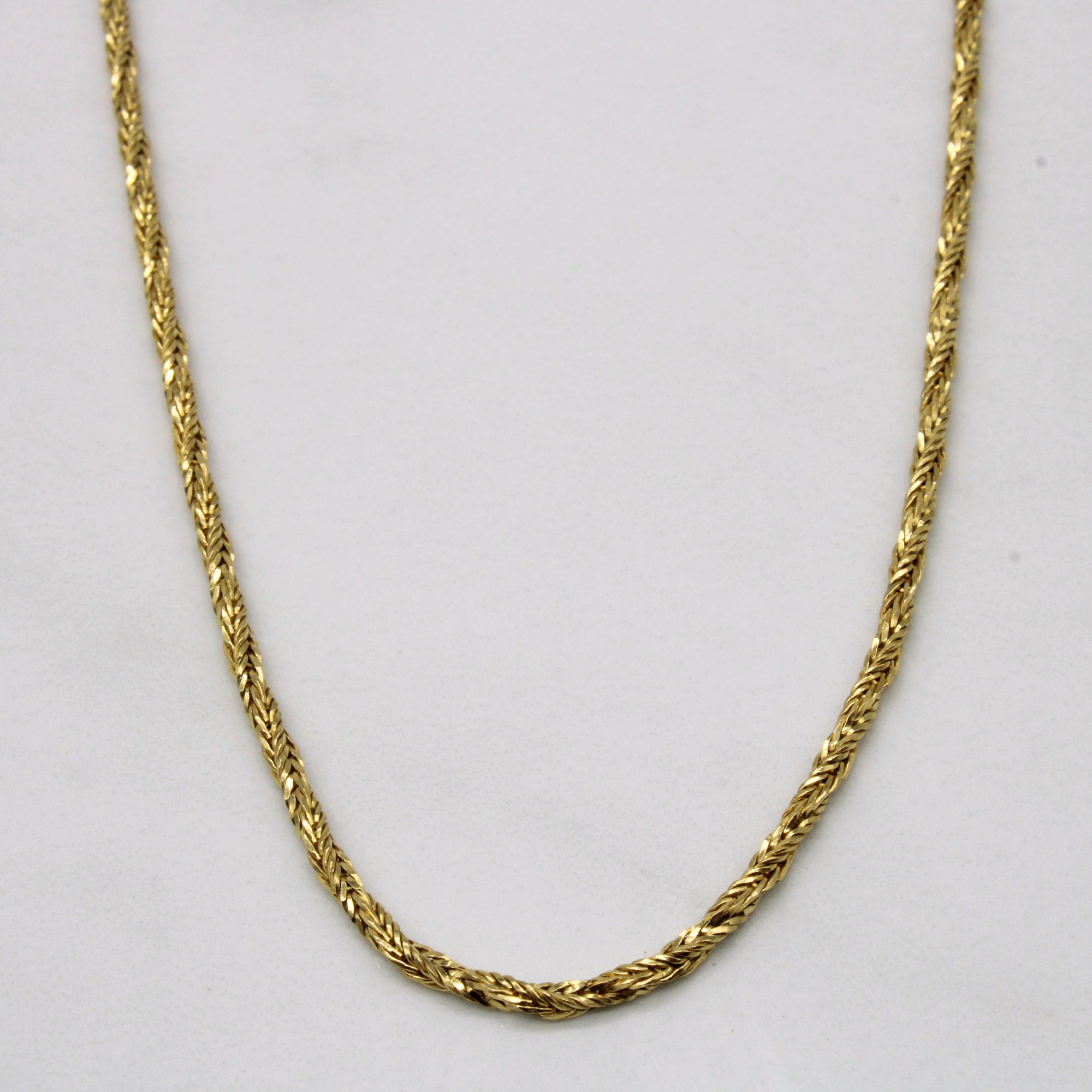 18k Yellow Gold Wheat Chain | 24" | – 100 Ways
