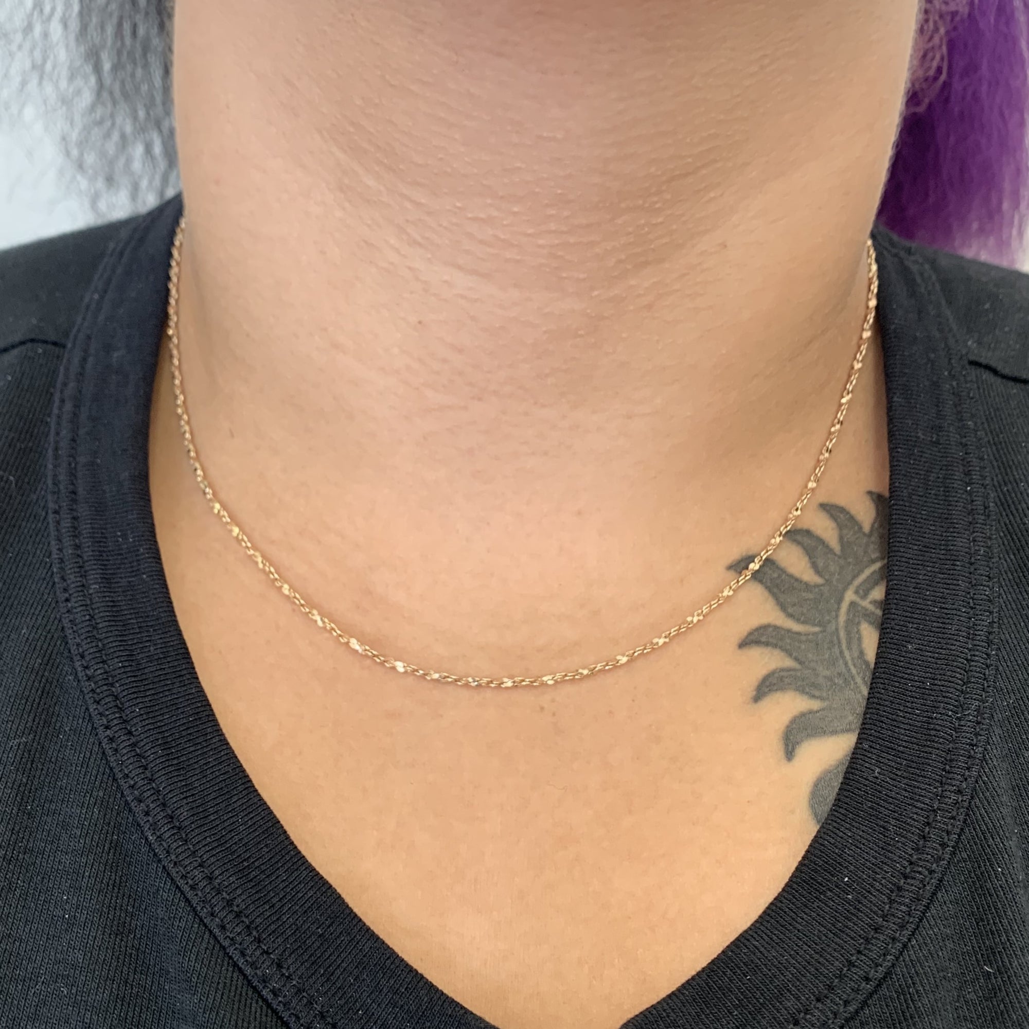 10k Yellow Gold Twisted Serpentine Chain | 18" | – 100 Ways