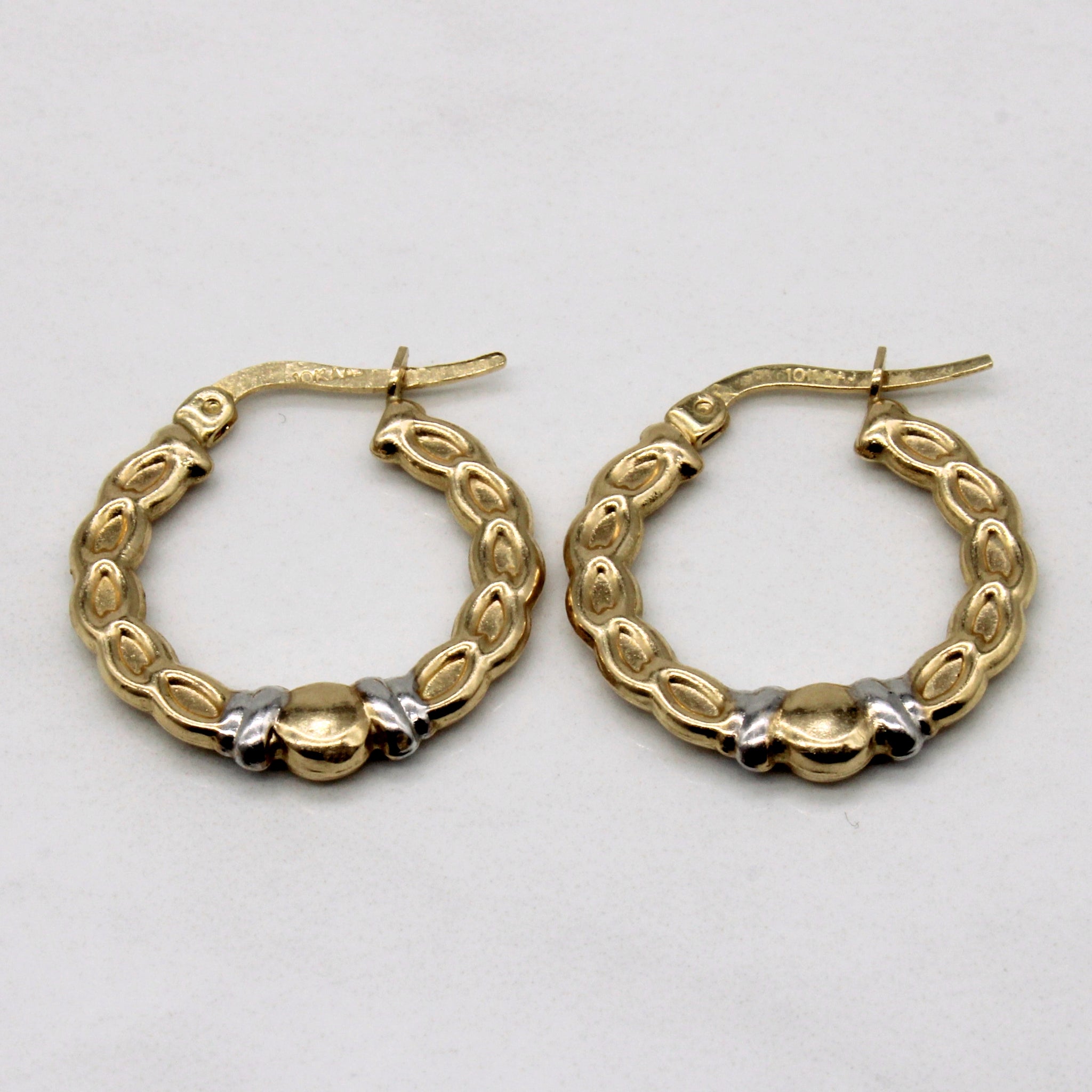 Patterned Hoop Earrings